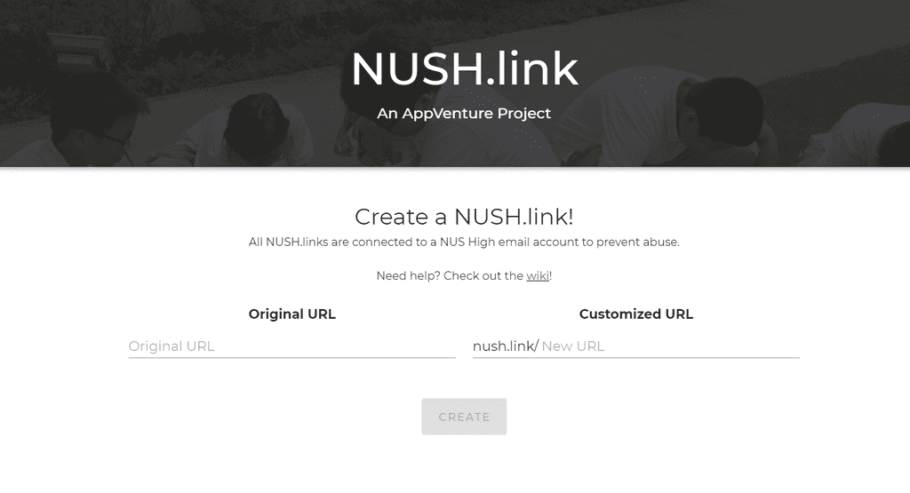 Project: NUSH Link Shortener - AppVenture